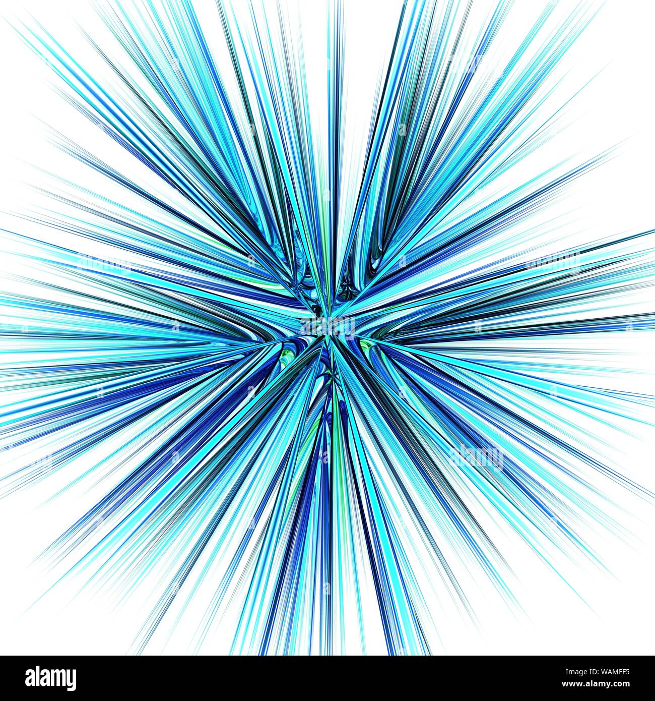 Symmetrical fractal abstract light rays effect neon art Stock Photo - Alamy