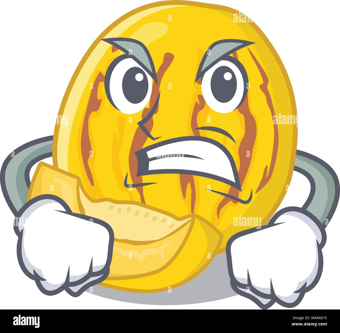 Angry pepino melon with the character shape Stock Vector Image & Art ...