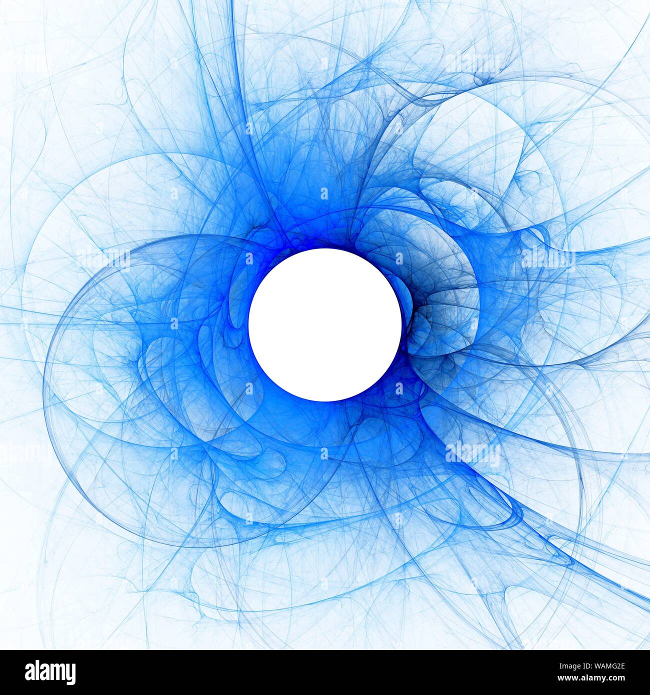 The eye of God blue Eclipse on white background Stock Photo - Alamy