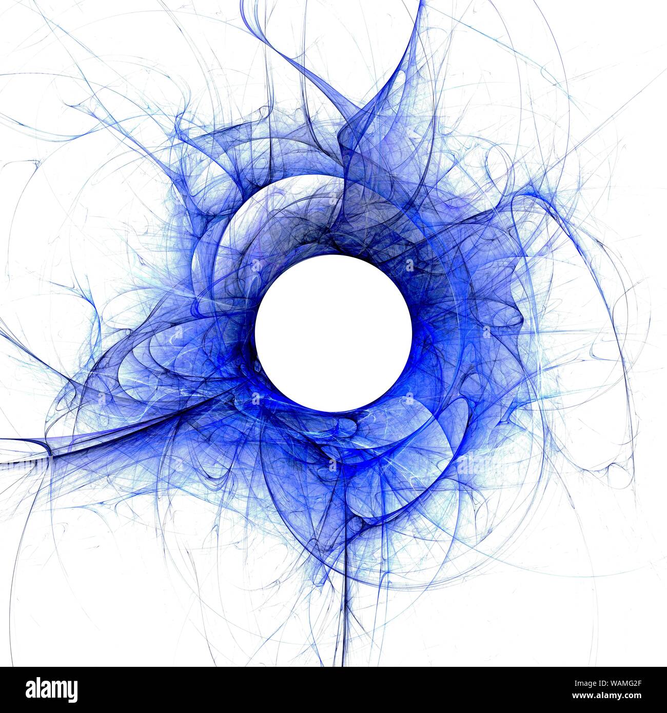 The eye of God blue Eclipse on white background Stock Photo - Alamy