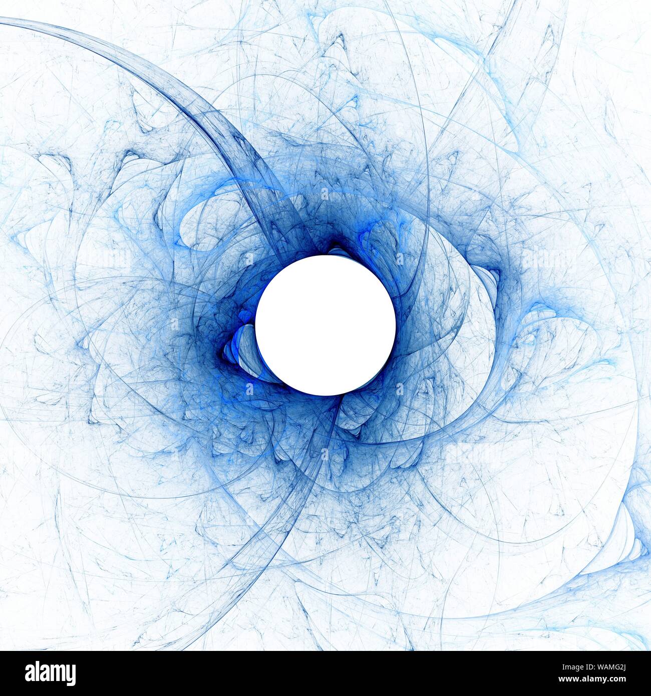 The eye of God blue Eclipse on white background Stock Photo - Alamy