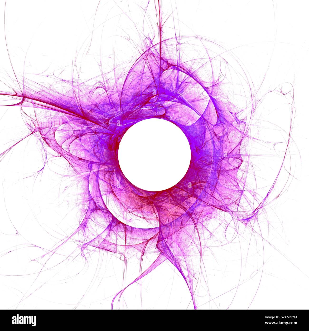 The eye of God pink Eclipse on white background Stock Photo - Alamy