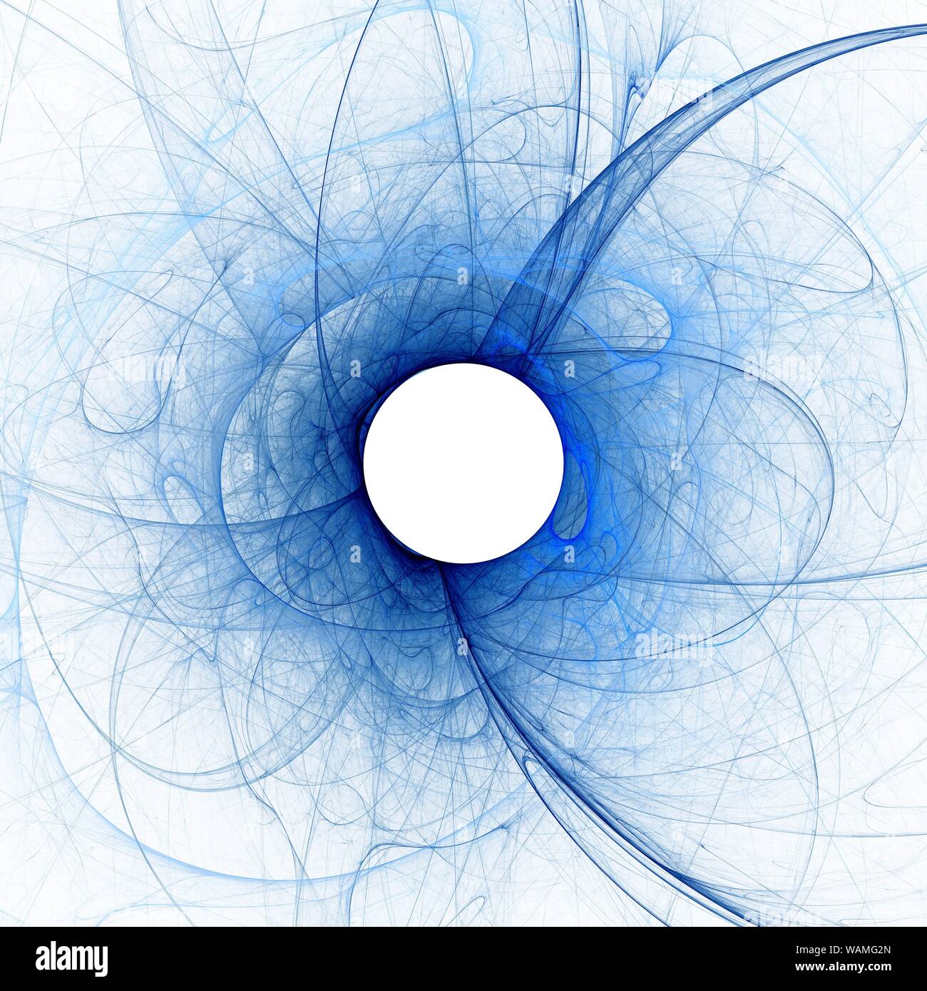 The eye of God blue Eclipse on white background Stock Photo - Alamy