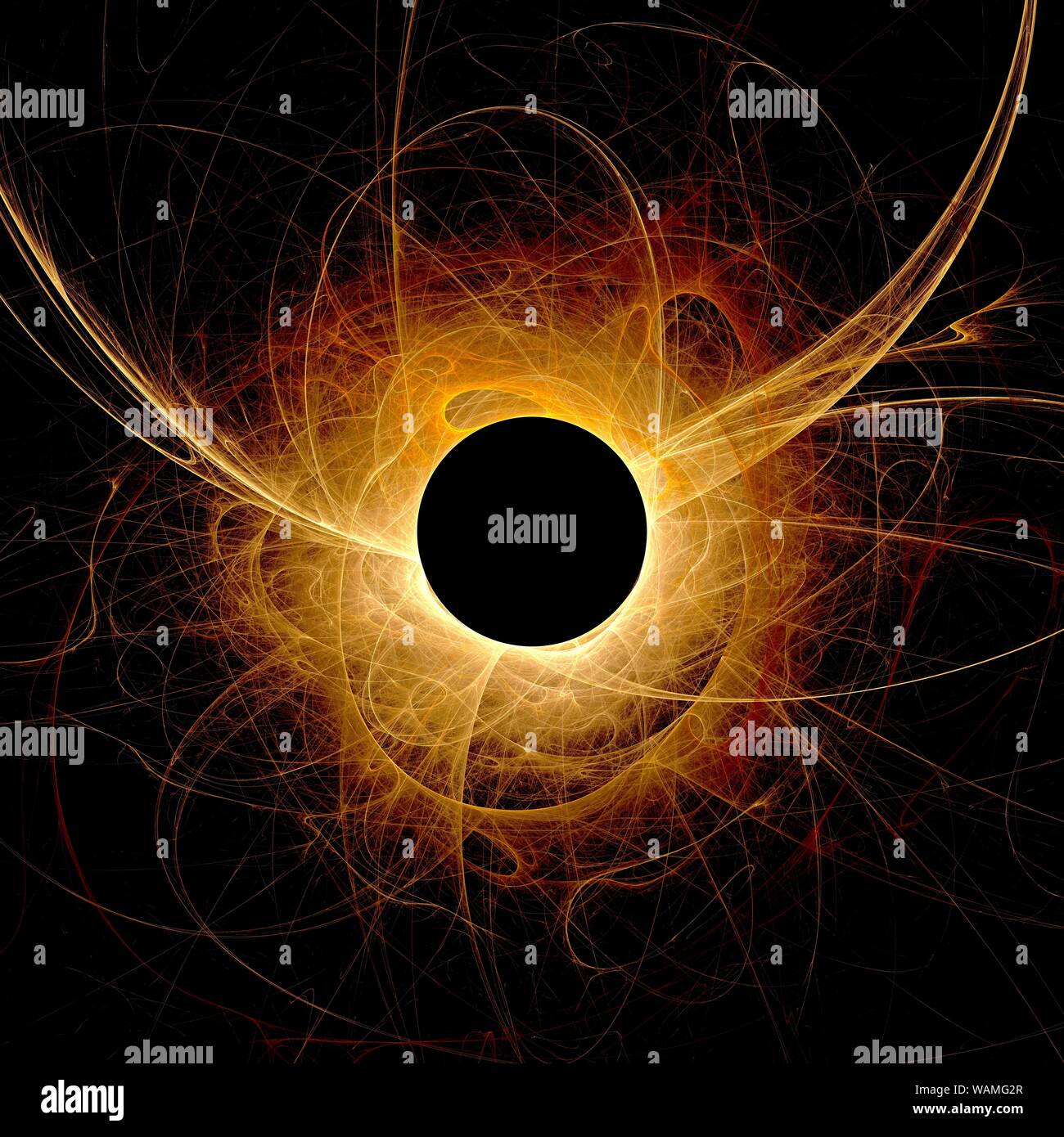 The eye of God Solar Eclipse on black background Stock Photo - Alamy