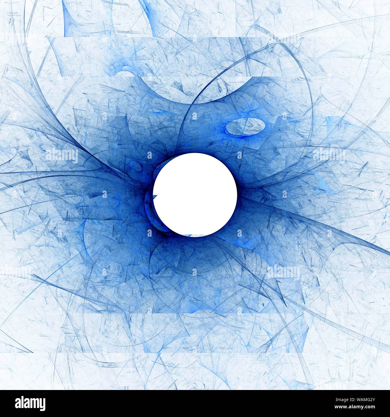 The eye of God blue Eclipse on white background Stock Photo - Alamy