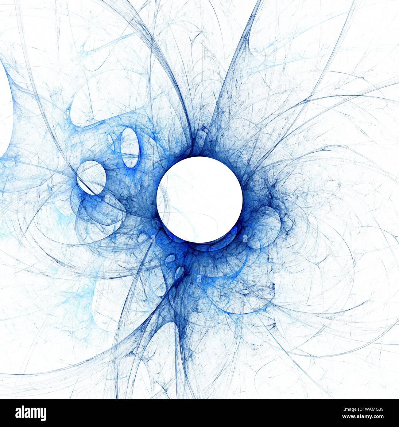 The eye of God blue Eclipse on white background Stock Photo - Alamy