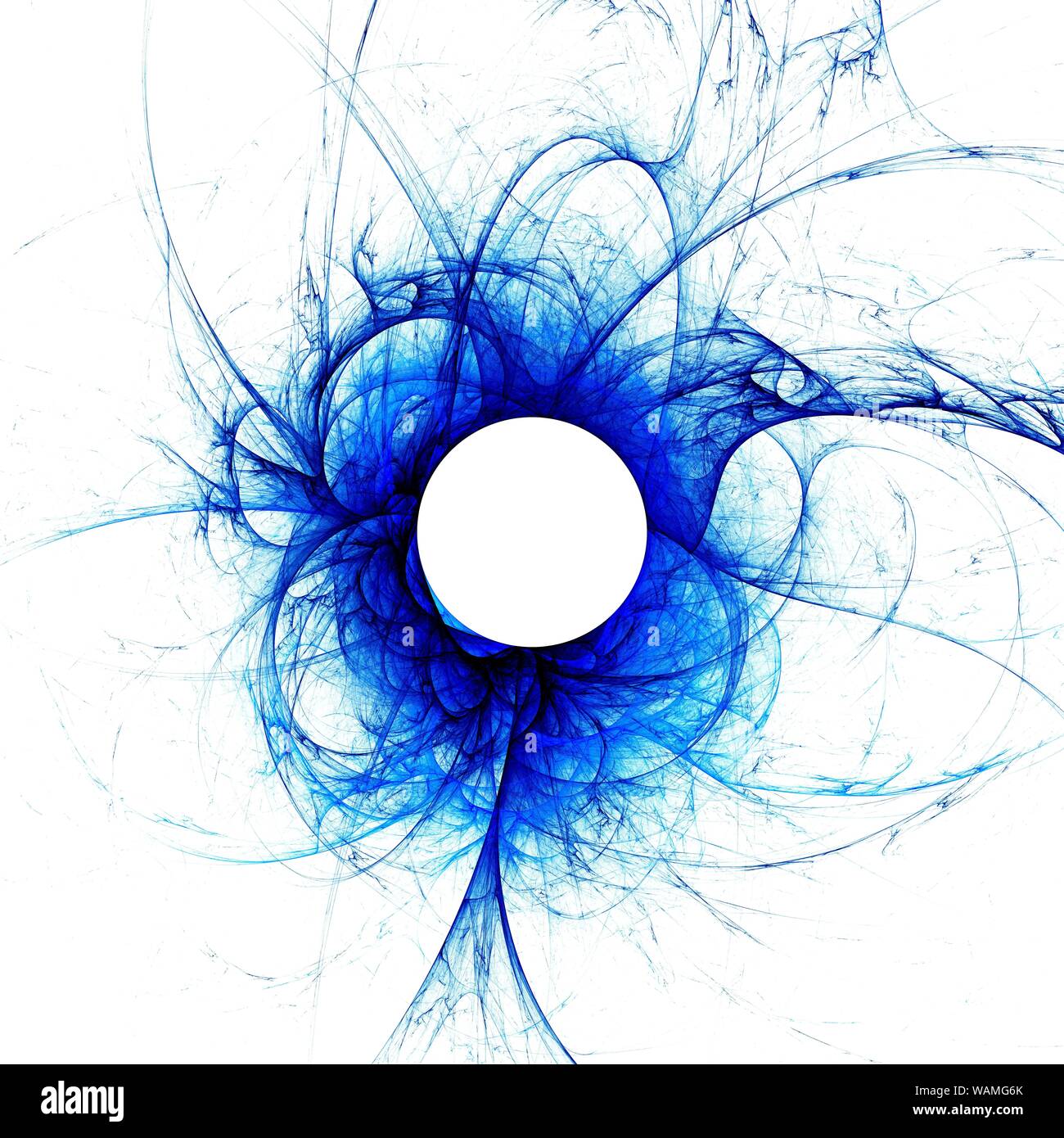 The eye of God blue Eclipse on white background Stock Photo - Alamy