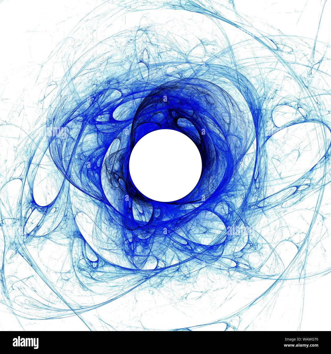 The eye of God blue Eclipse on white background Stock Photo - Alamy