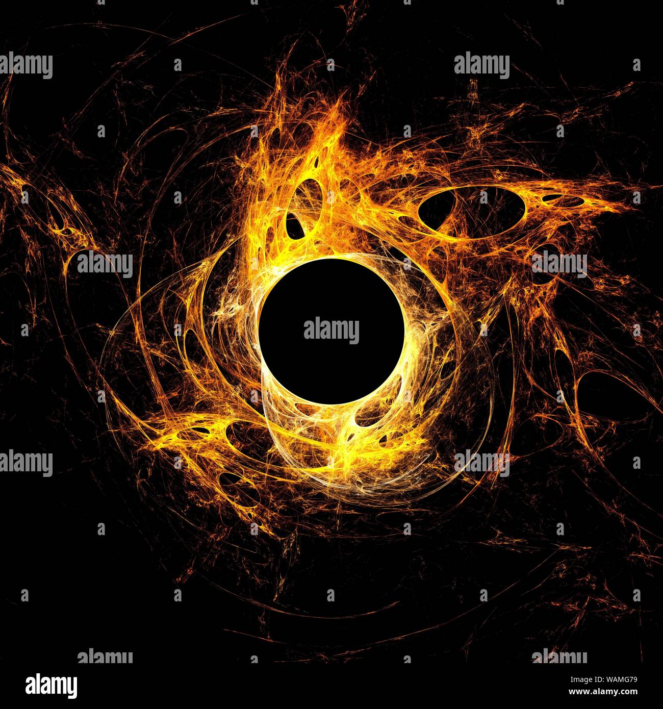 The eye of God Solar Eclipse on black background Stock Photo - Alamy