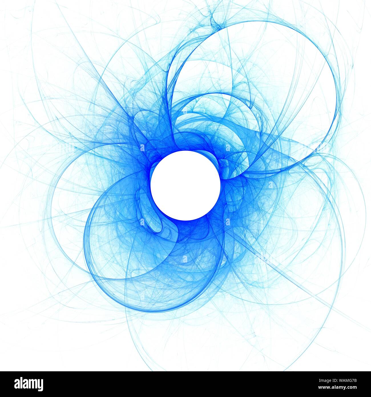 The eye of God blue Eclipse on white background Stock Photo - Alamy