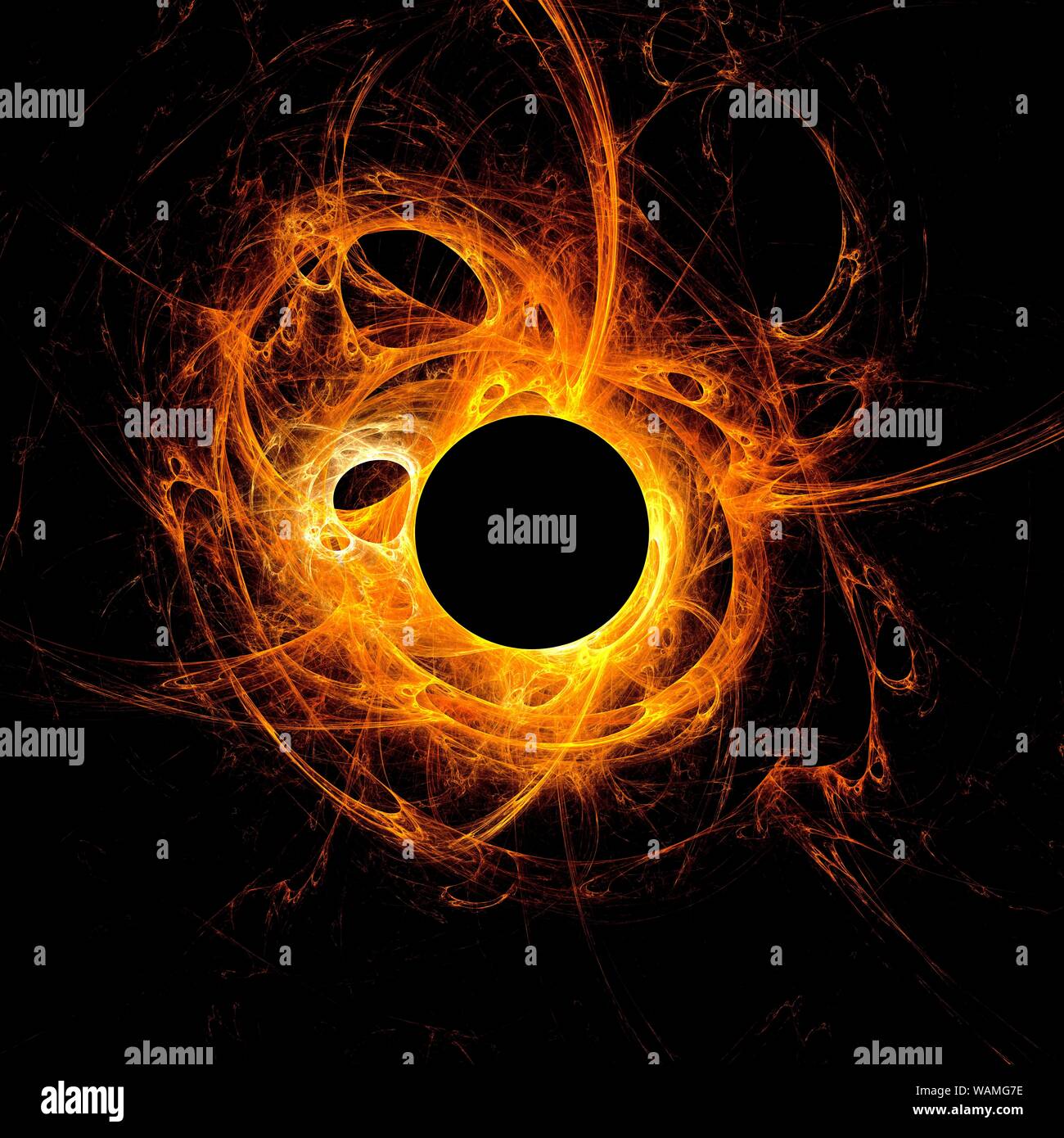 The eye of God Solar Eclipse on black background Stock Photo - Alamy