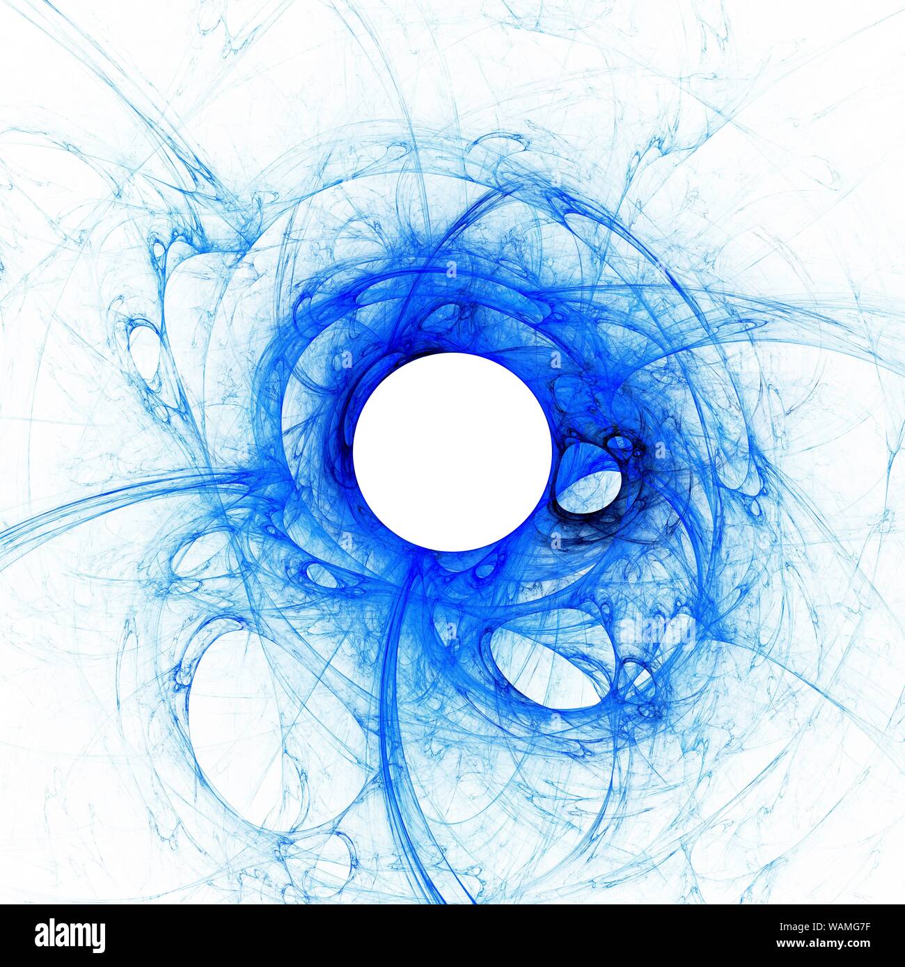 The eye of God blue Eclipse on white background Stock Photo - Alamy