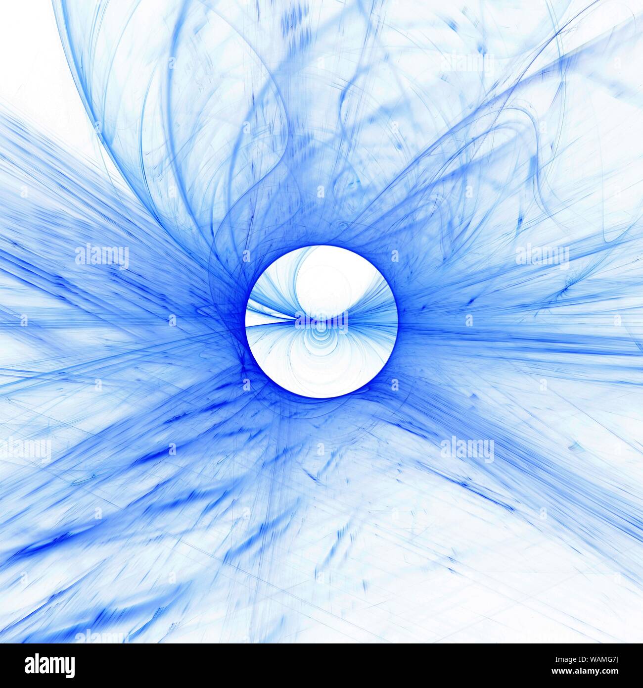 The eye of God blue Eclipse on white background Stock Photo - Alamy