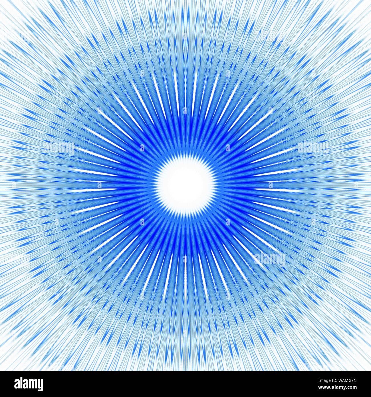 The eye of God blue Eclipse on white background Stock Photo - Alamy