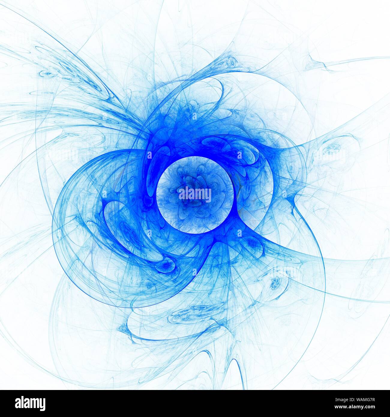 The eye of God blue Eclipse on white background Stock Photo - Alamy