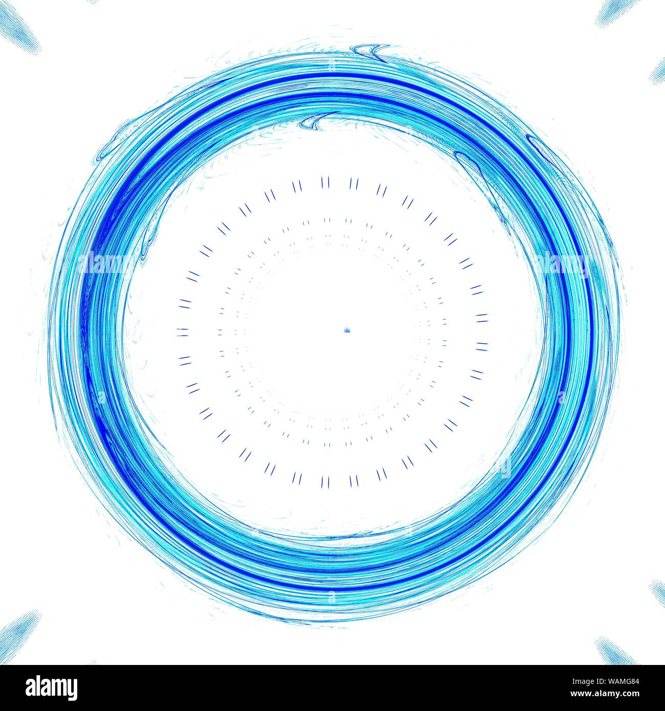 The eye of God blue Eclipse on white background Stock Photo - Alamy