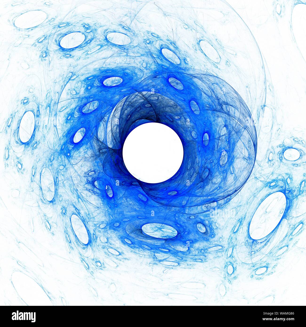 The eye of God blue Eclipse on white background Stock Photo - Alamy