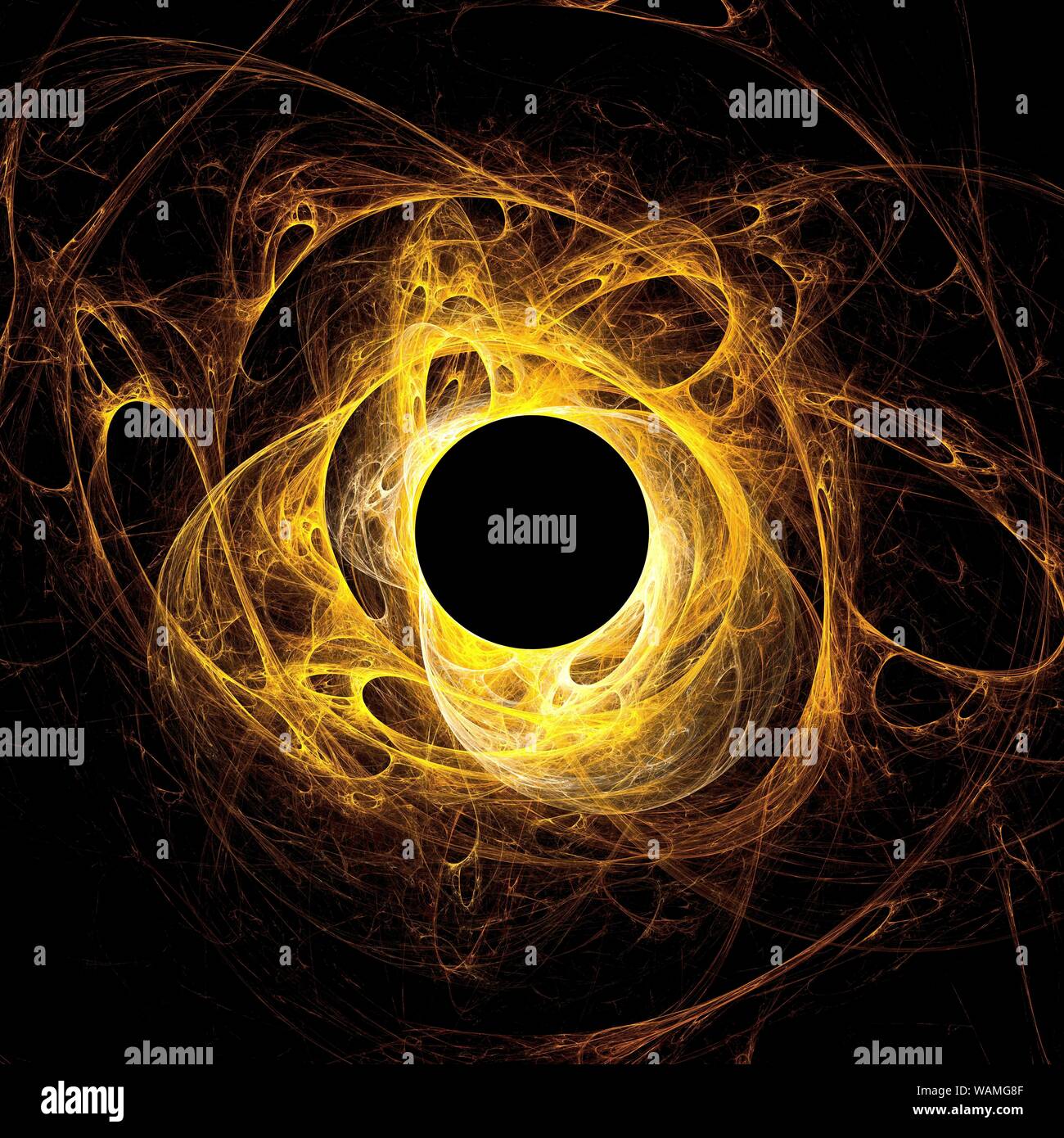 The eye of God Solar Eclipse on black background Stock Photo - Alamy