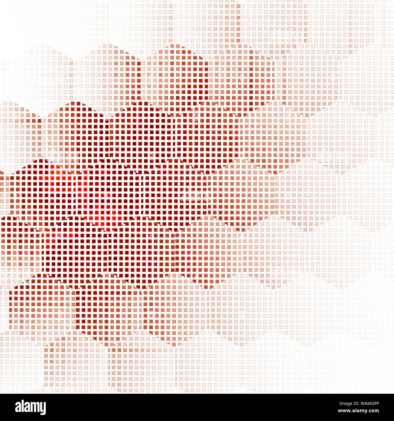 Honeycomb fractal gold hex pixel grid illustration Stock Photo - Alamy