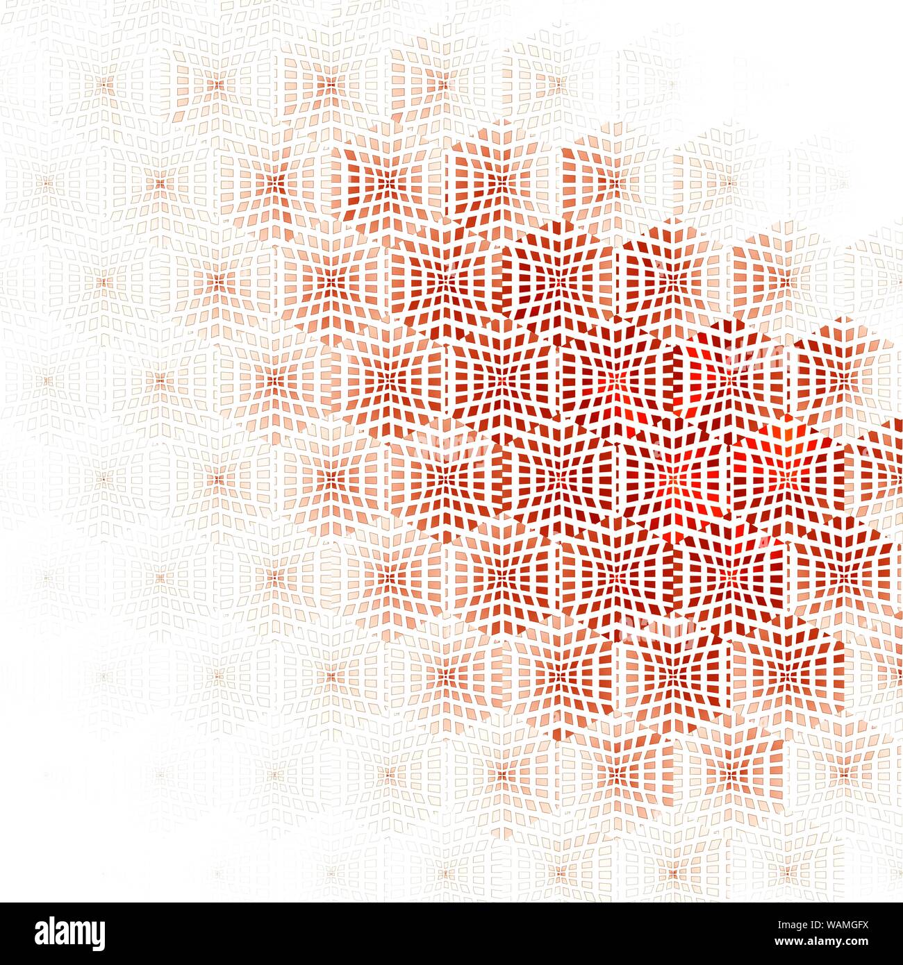 Honeycomb fractal gold hex pixel grid illustration Stock Photo - Alamy