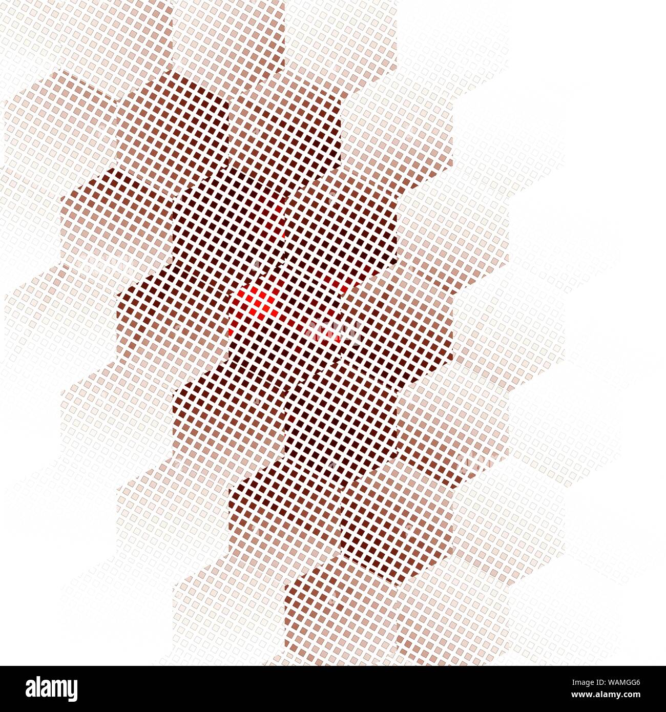 Honeycomb fractal gold hex pixel grid illustration Stock Photo - Alamy