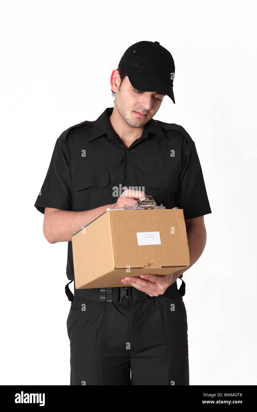 Indian delivery men hi-res stock photography and images - Alamy