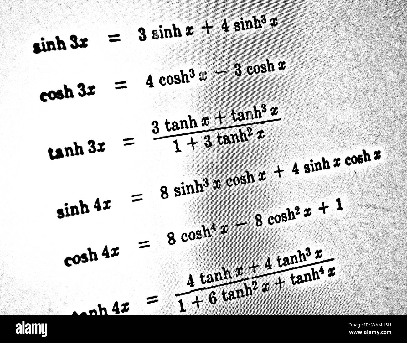 Large number of mathematical formulas on a white background HDR Stock ...