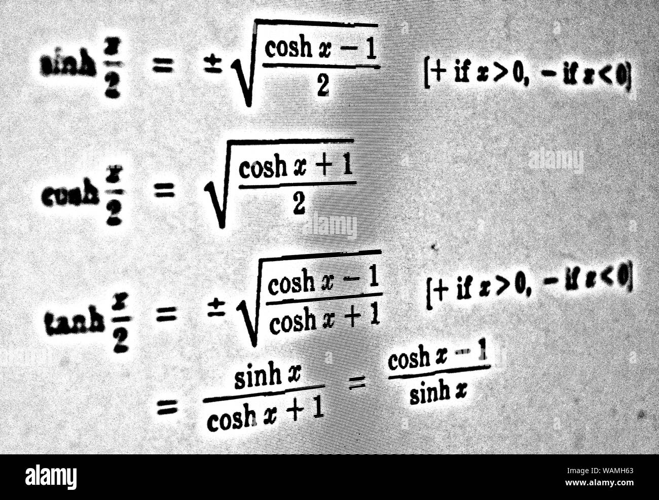 Large number of mathematical formulas on a white background HDR Stock ...