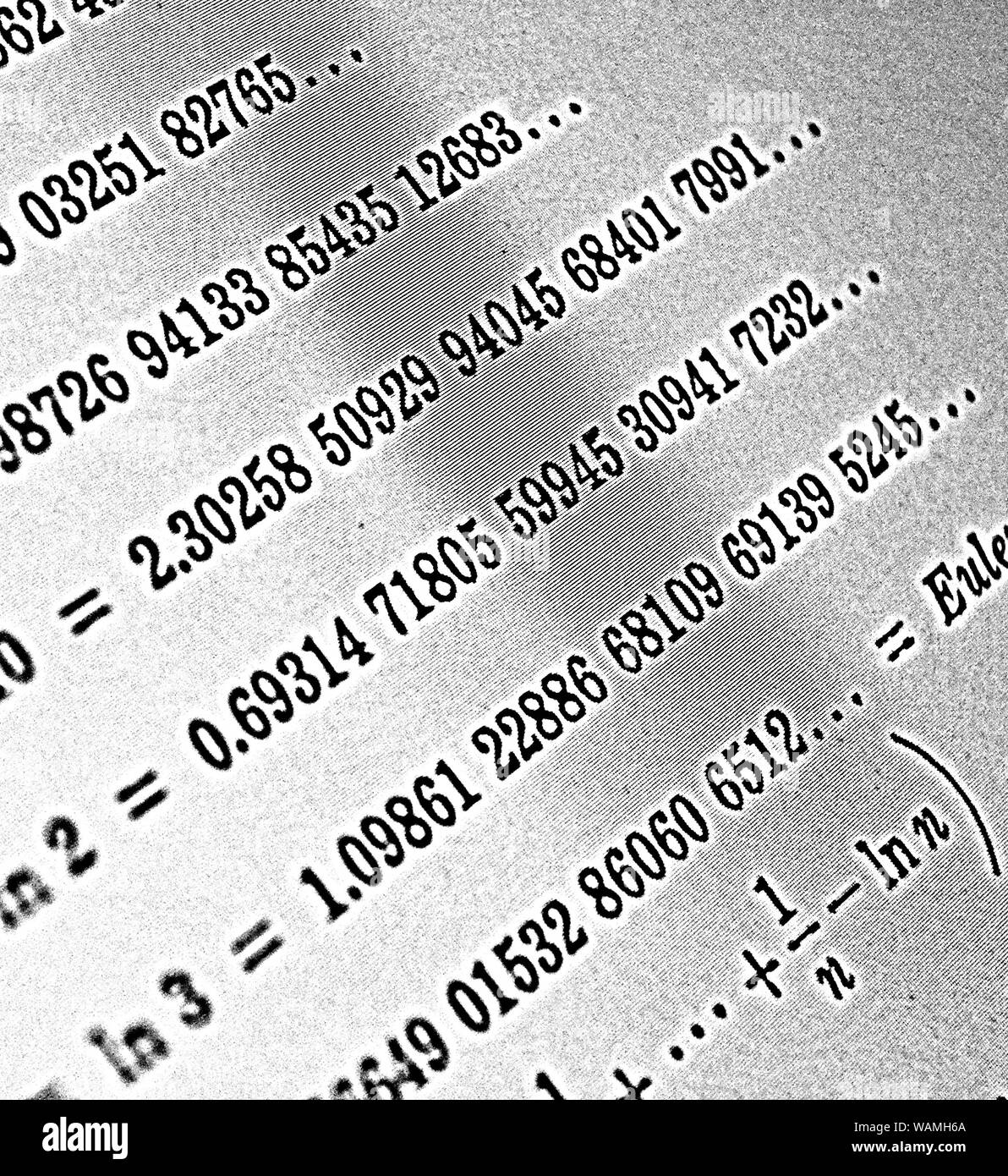 Large number of mathematical formulas on a white background HDR Stock ...