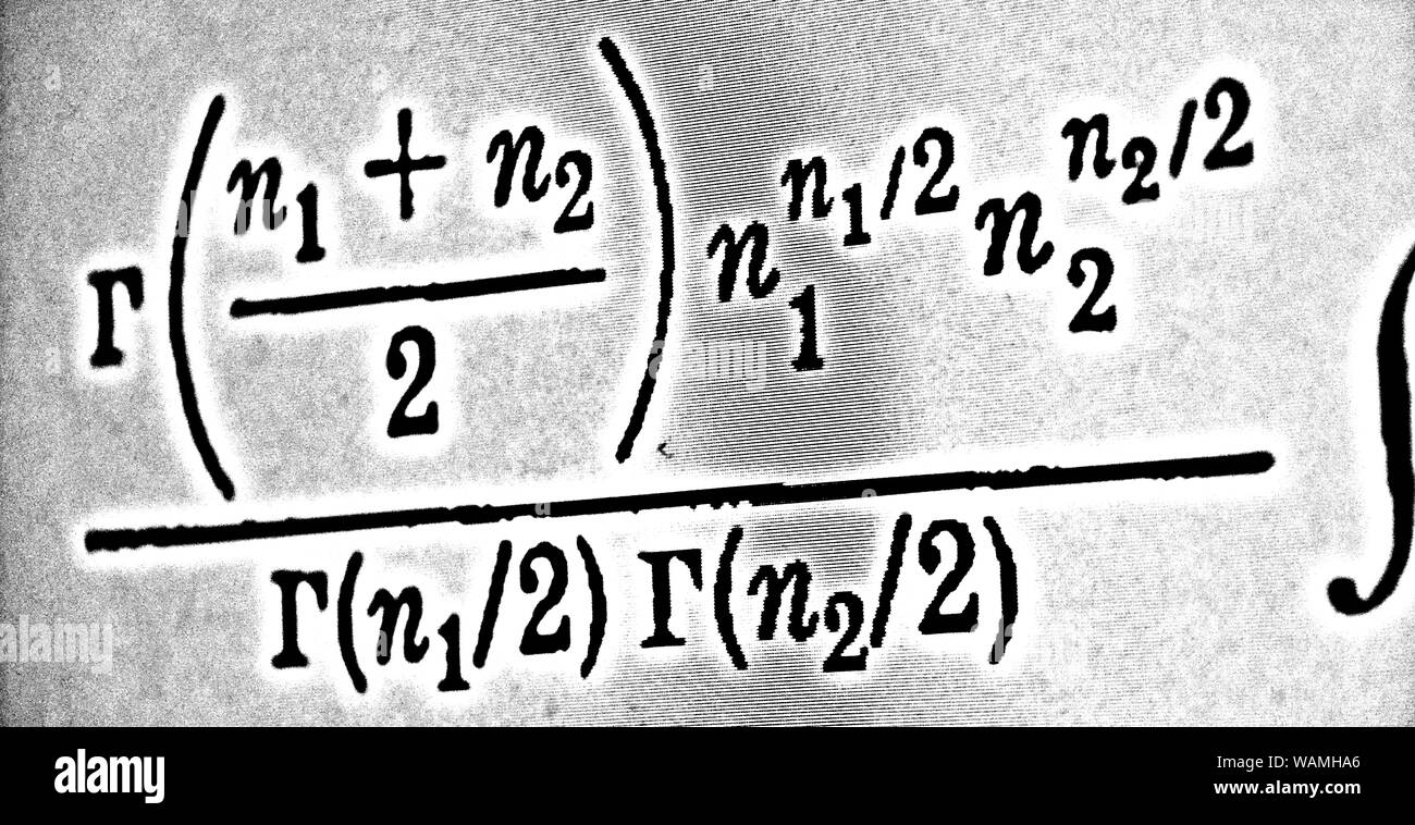 Large number of mathematical formulas on a white background HDR Stock ...