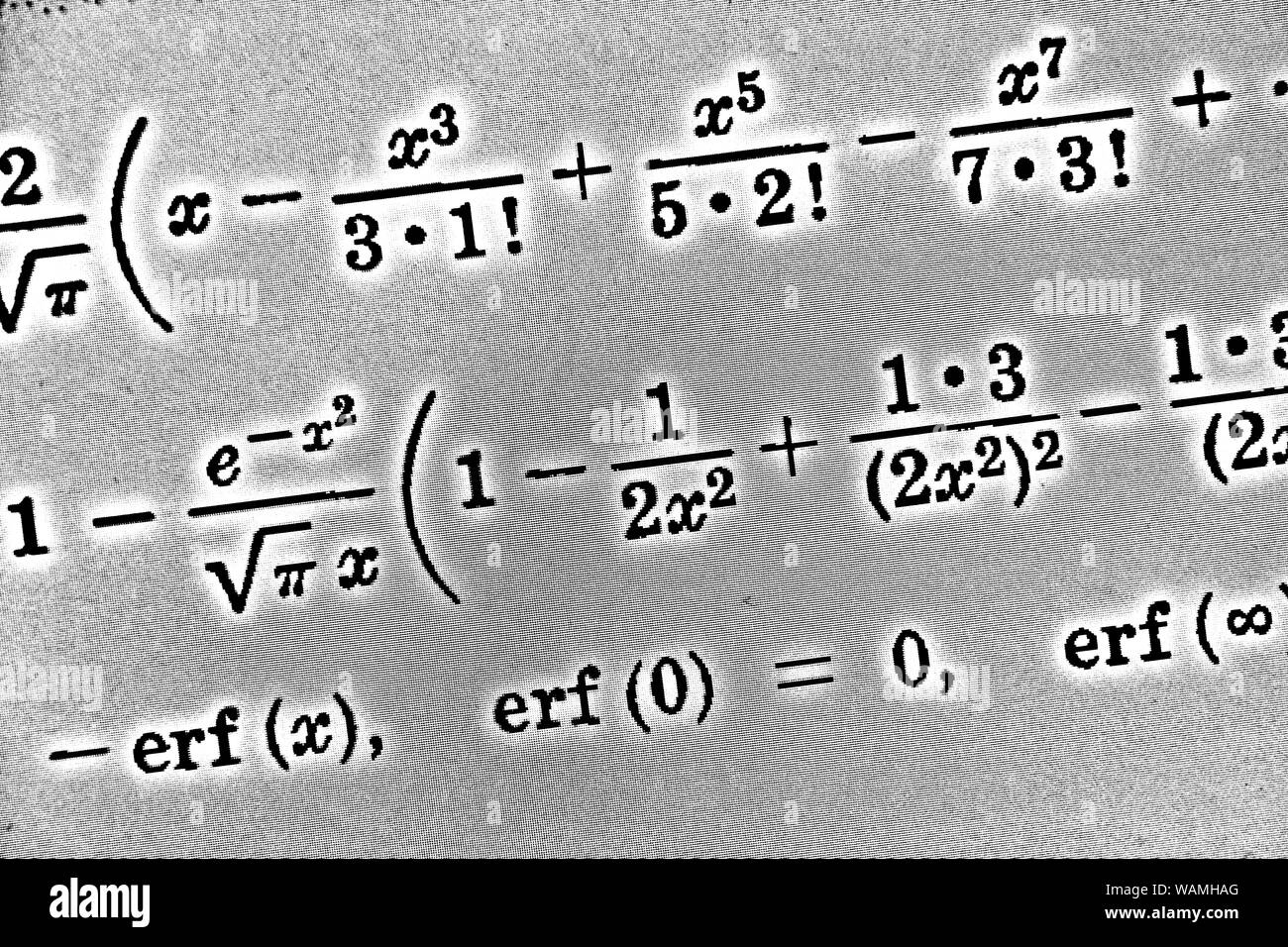 Large number of mathematical formulas on a white background HDR Stock ...