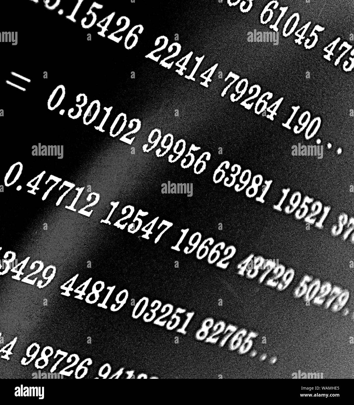 Large number of mathematical formulas on a black background HDR Stock ...