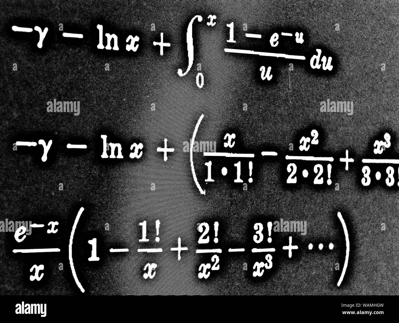 Large number of mathematical formulas on a black background HDR Stock ...