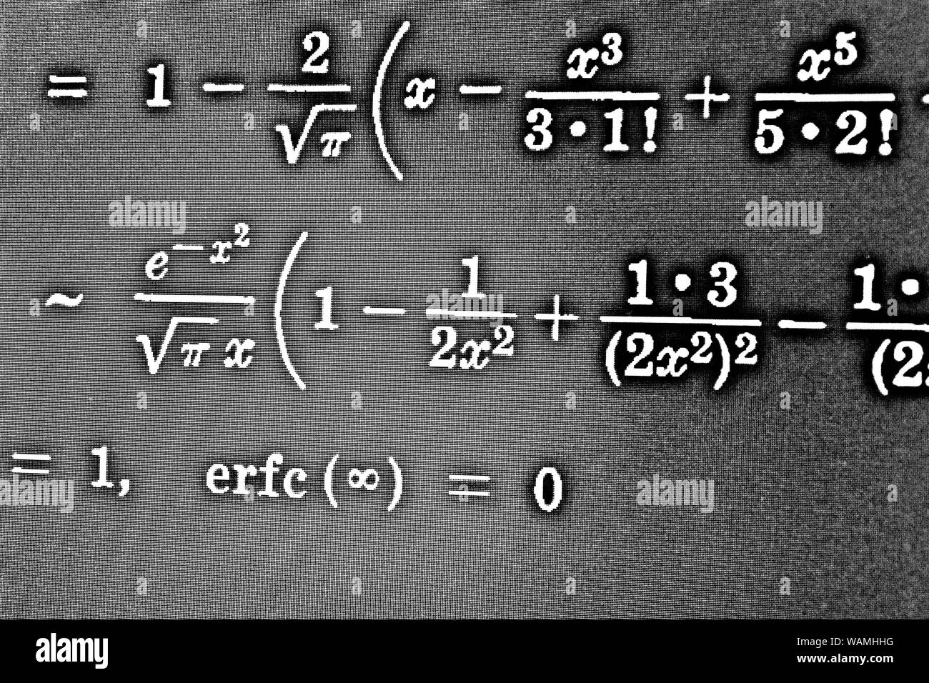 Large number of mathematical formulas on a black background HDR Stock ...