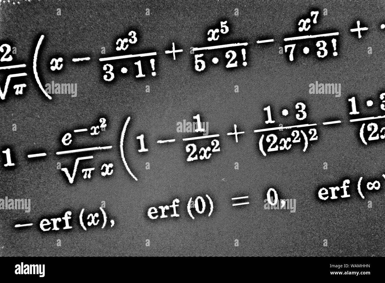 Large number of mathematical formulas on a black background HDR Stock ...