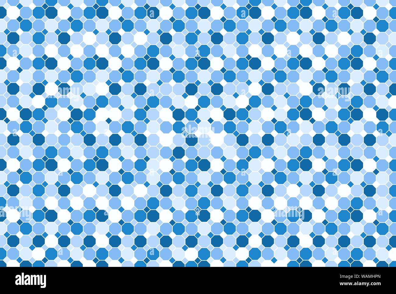 Blue modern geometrical octagon square abstract background. Innovation ...