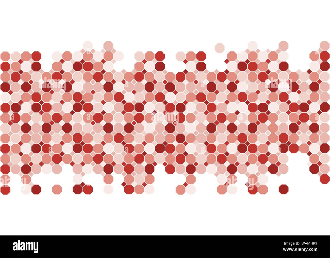 Red modern geometrical octagon square abstract background. Innovation ...