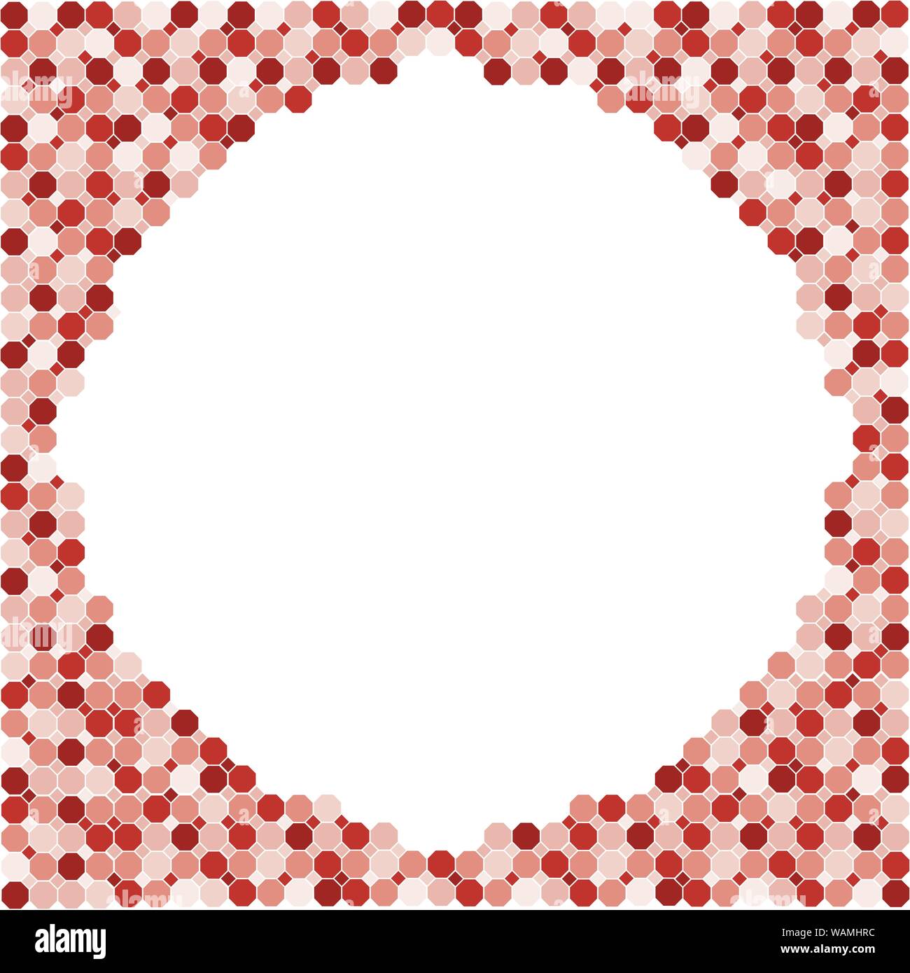 Red modern geometrical octagon square abstract background. Innovation ...
