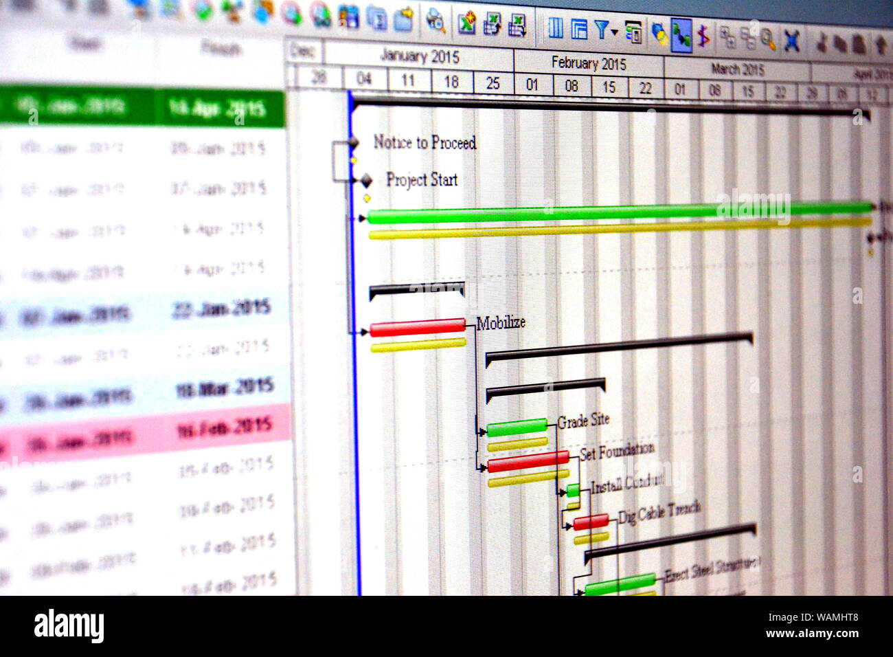 Gantt chart hi-res stock photography and images - Alamy
