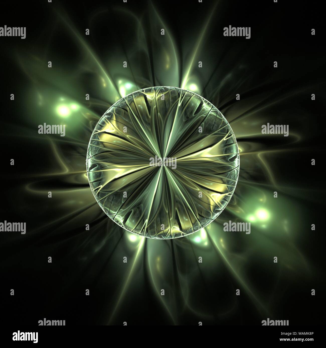 Beautiful Symmetrical fractal sun, focus, circle, digital artwork for ...
