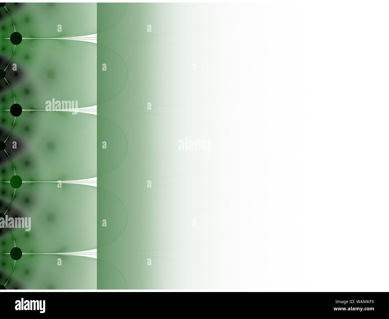 Symmetrical fractal gradient pattern background green, digital artwork ...