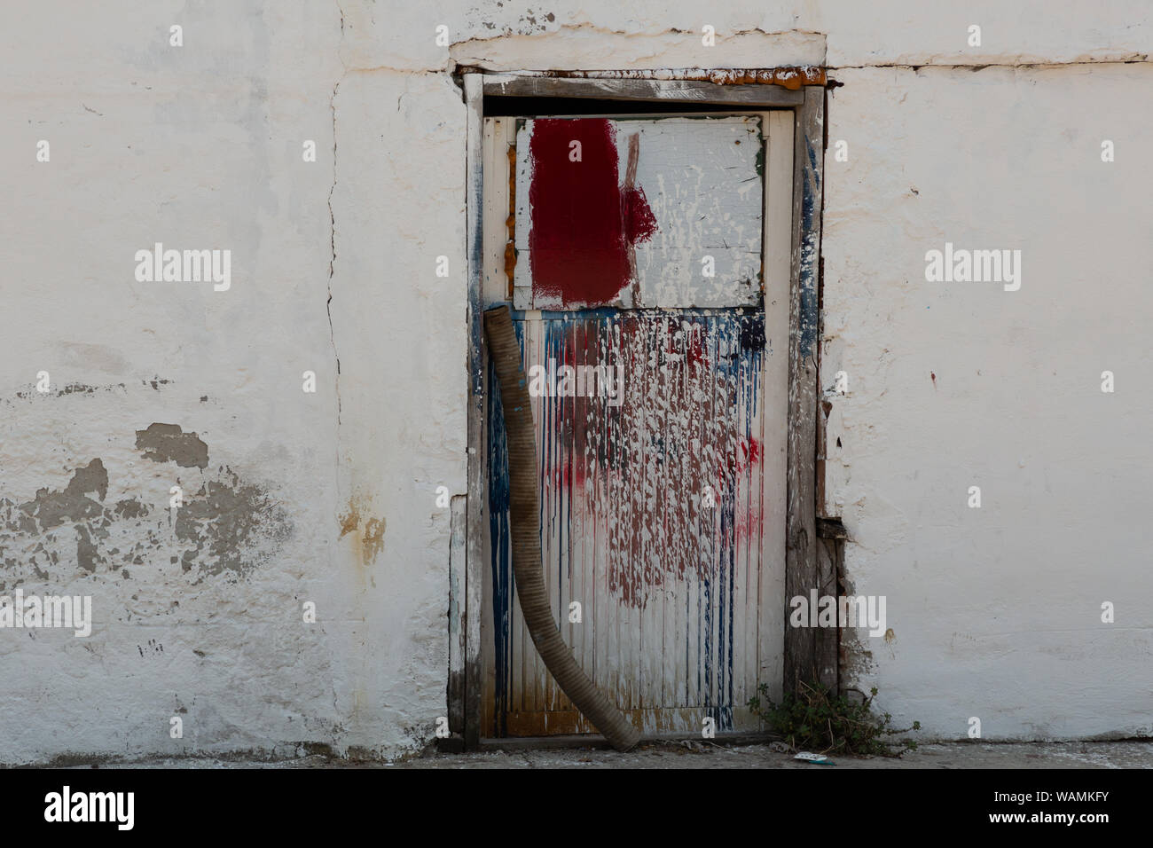 paint splattered door Stock Photo - Alamy