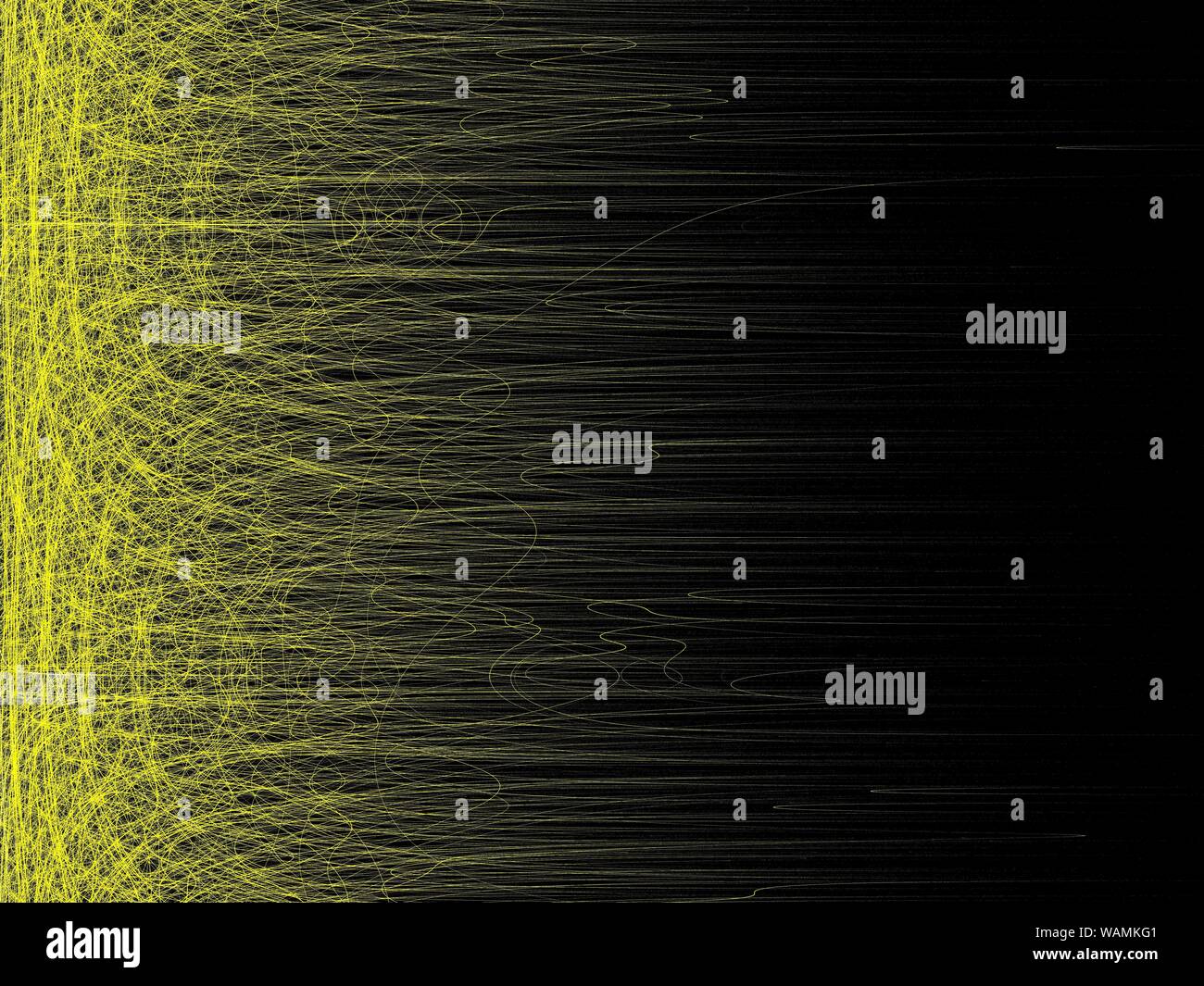 Symmetrical fractal gradient pattern background gold, digital artwork ...