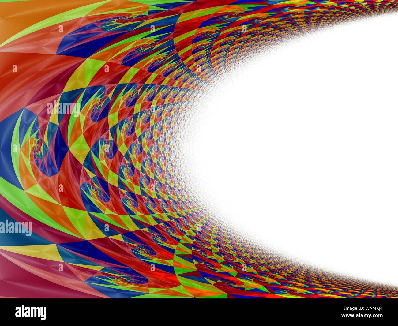 Symmetrical fractal gradient pattern background, digital artwork for ...