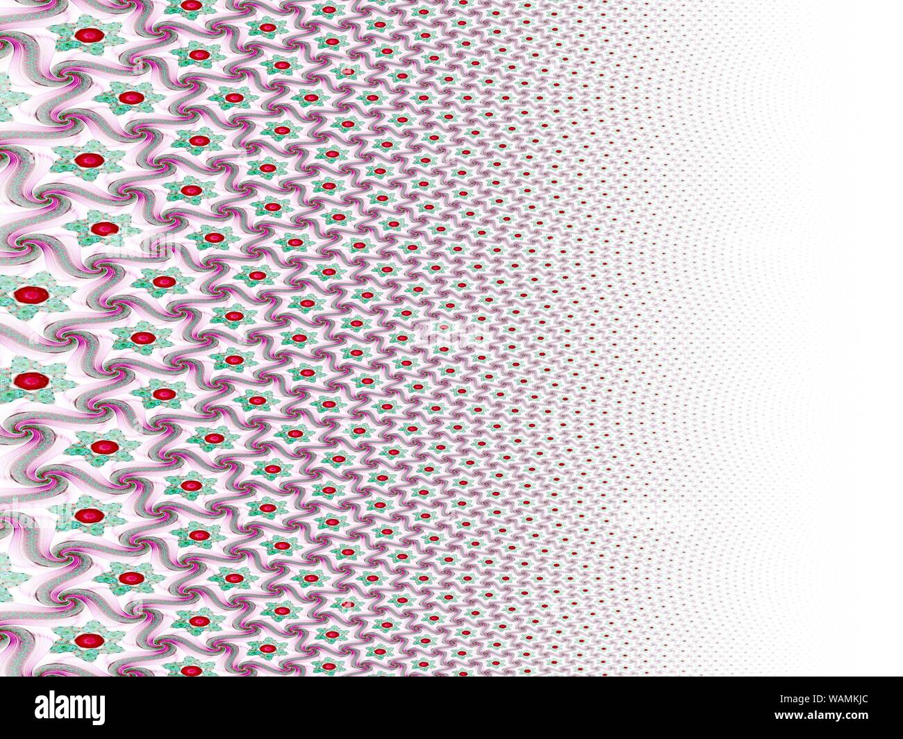 Symmetrical fractal gradient pattern background, digital artwork for ...