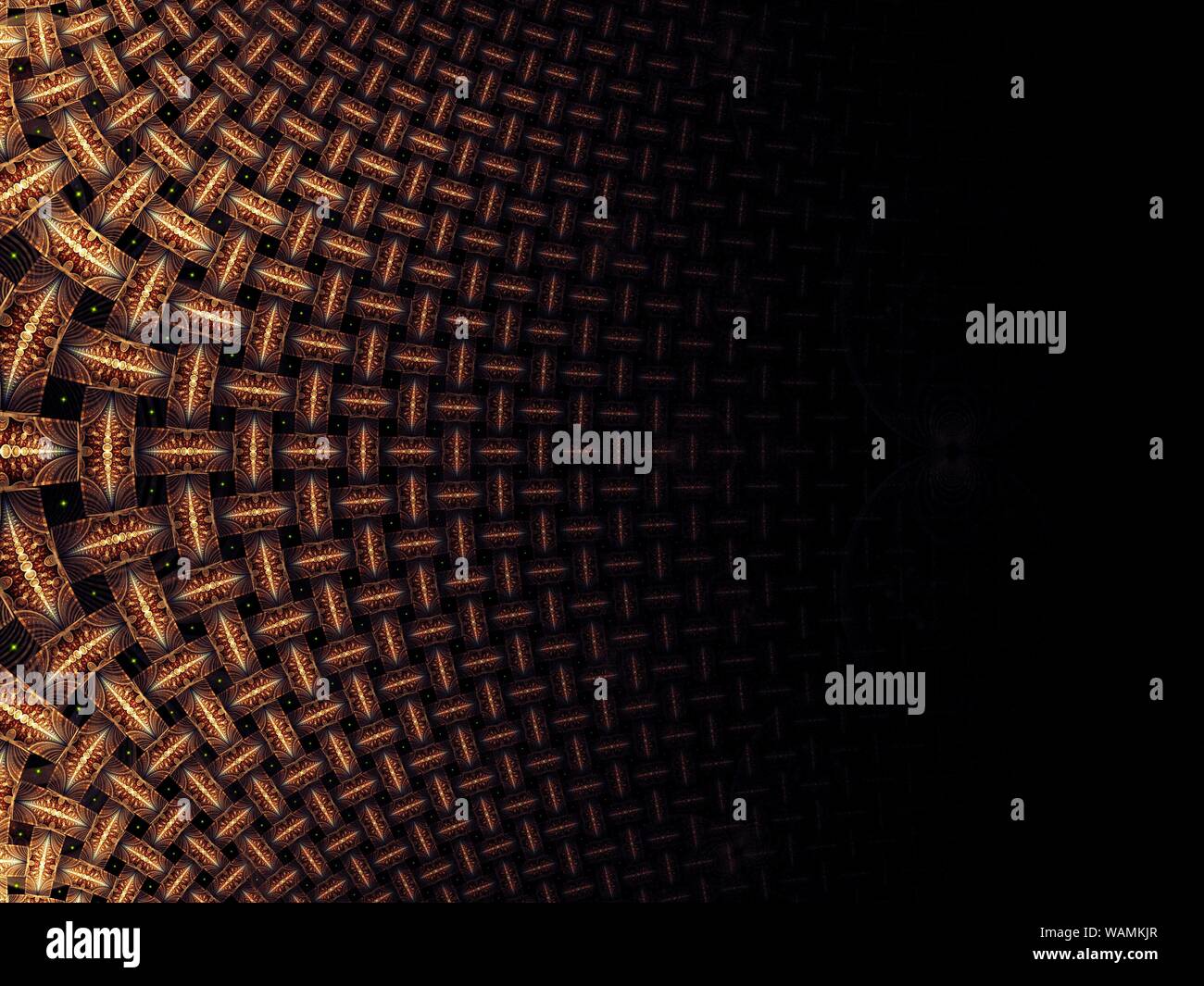 Symmetrical fractal gradient pattern background, digital artwork for ...