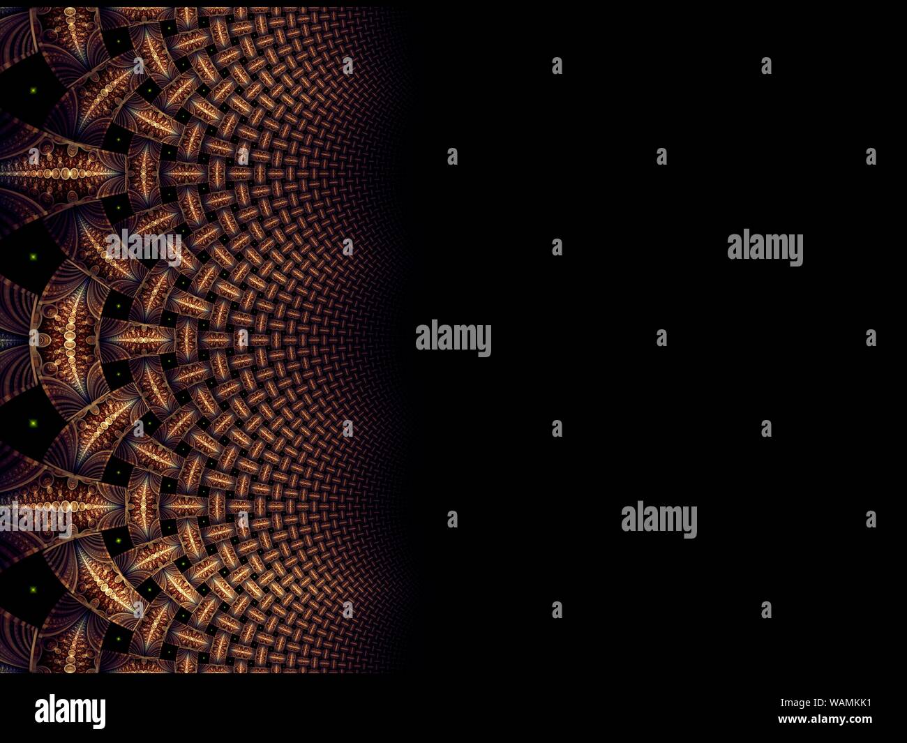 Symmetrical fractal gradient pattern background, digital artwork for ...