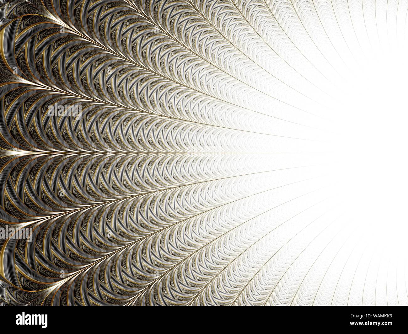 Symmetrical fractal gradient pattern background, digital artwork for ...