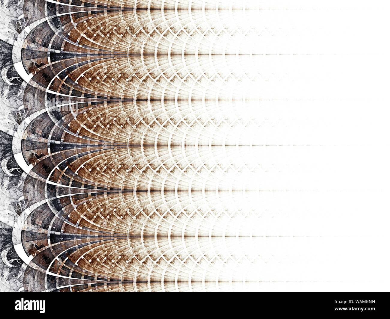 Symmetrical fractal gradient pattern background, digital artwork for ...