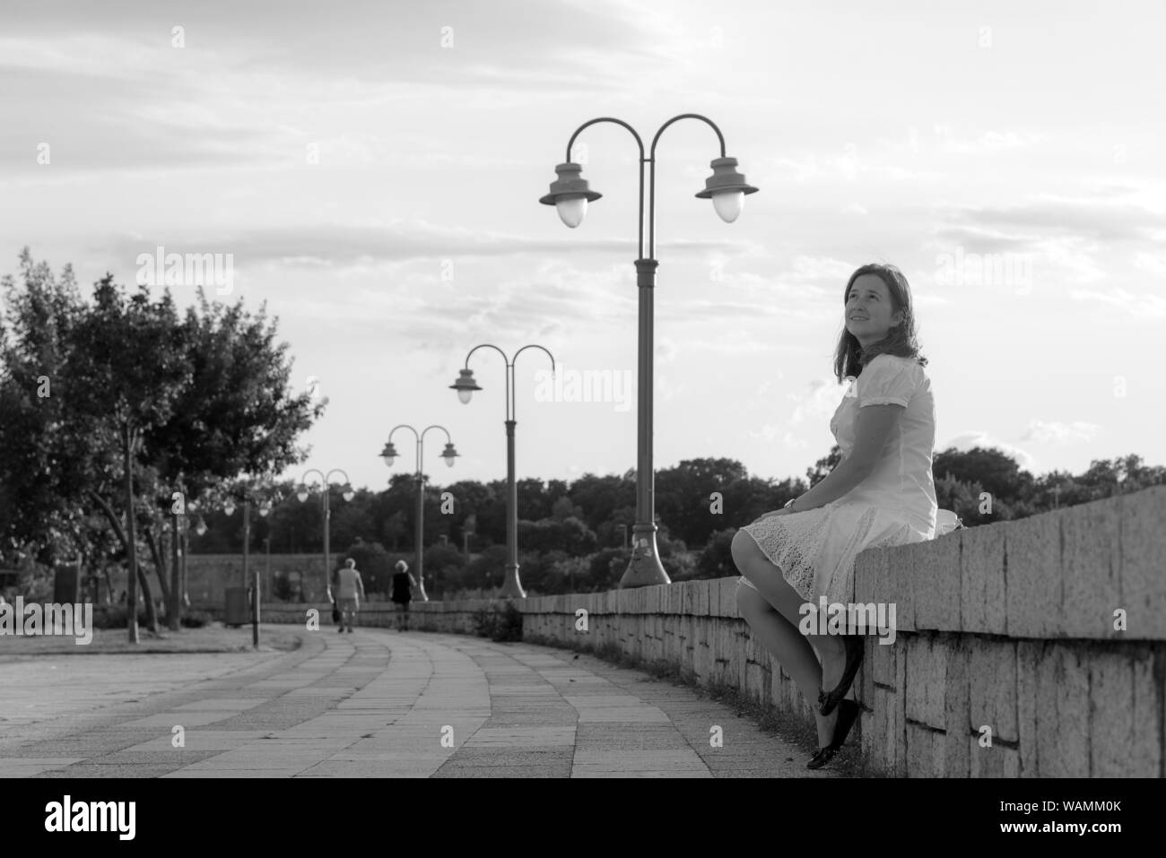 Green blue dress Black and White Stock Photos & Images - Alamy